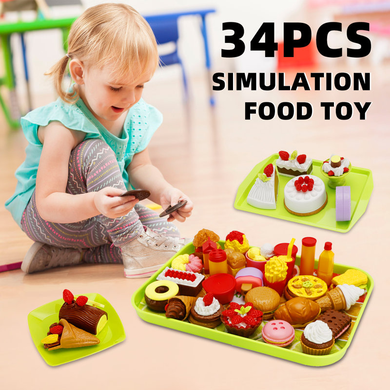 Topteng Dessert Ice Cream Bread Preschool Play Food | Wayfair