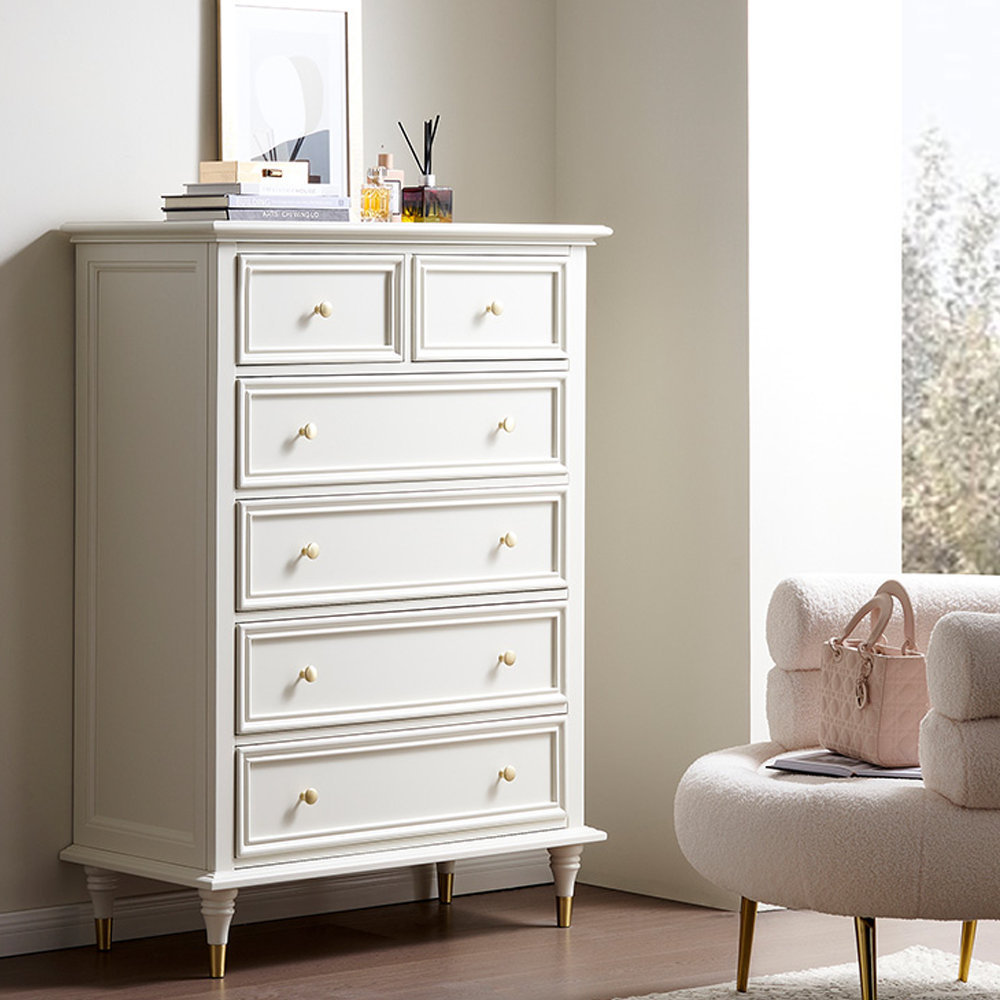 Rosdorf Park American Style Light Luxury White Accent Chest - Wayfair ...