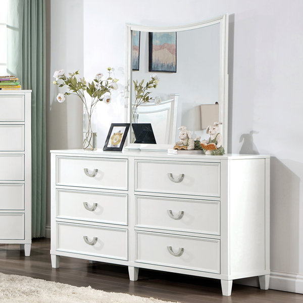 Winston Porter Curtis Locascio 6-Drawer Dresser With Mirror | Wayfair