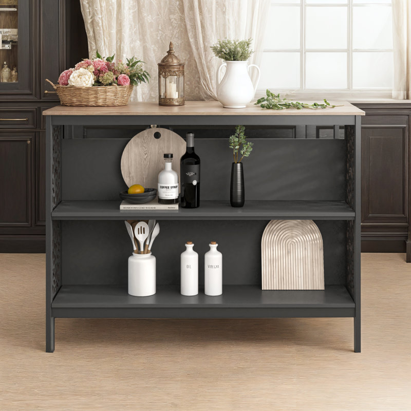 Bungalow Rose Lukasik Mandala Kitchen Island & Reviews | Wayfair
