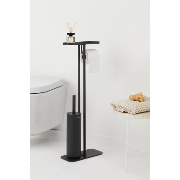 Brabantia Mindset Freestanding Toilet Butler with Toilet Brush, Toilet ...