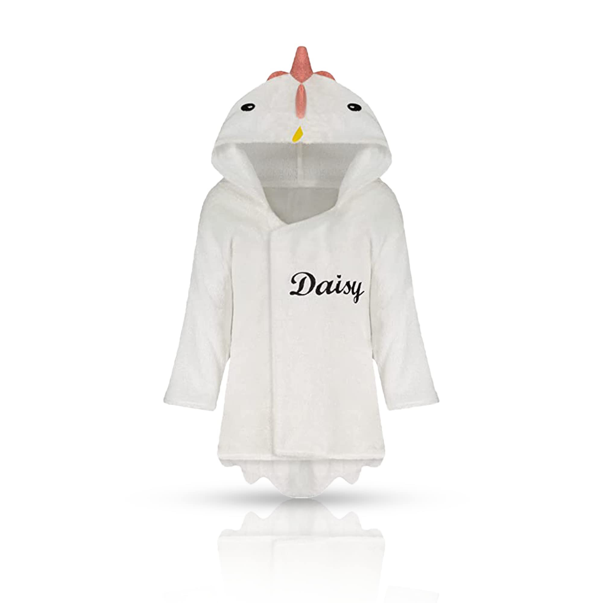 Zoomie Kids Adiza Plush Baby Ankle Bathrobe with Hood for Kids | Wayfair