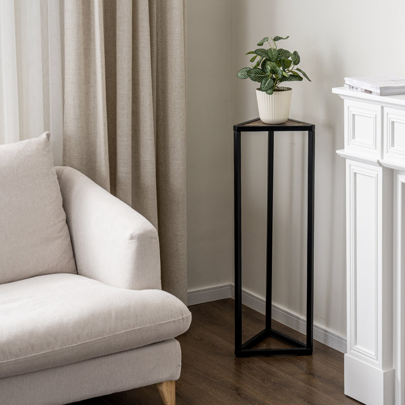 Ebern Designs Fiepko Small Living Room Tall Pedestal End Table ...