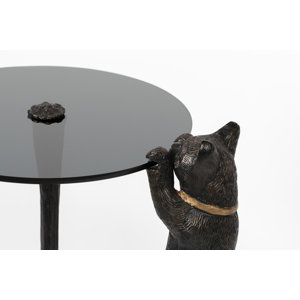 Bold Monkey Glass Top Pedestal End Table | Perigold