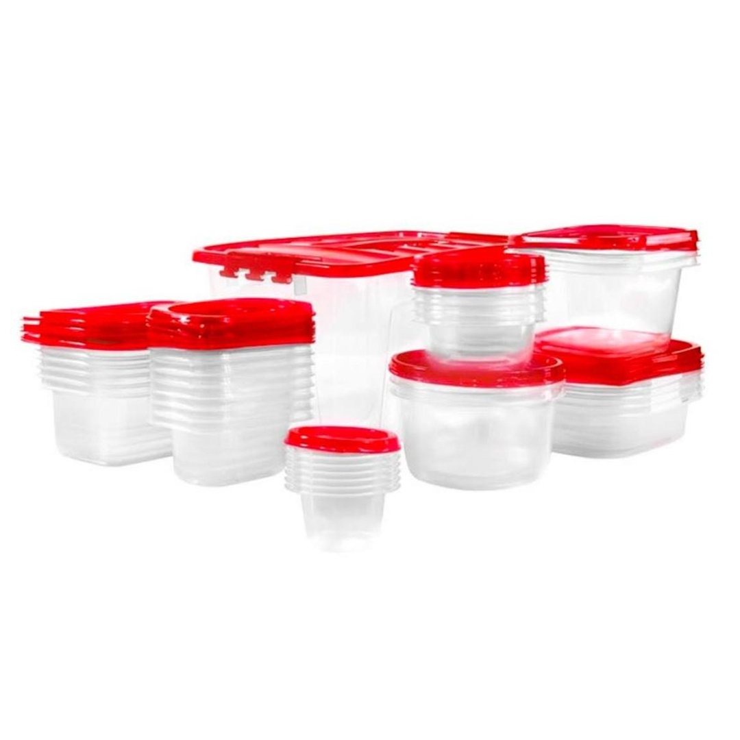 Rebrilliant Red 27 Container Food Storage Set with Lid & Reviews | Wayfair