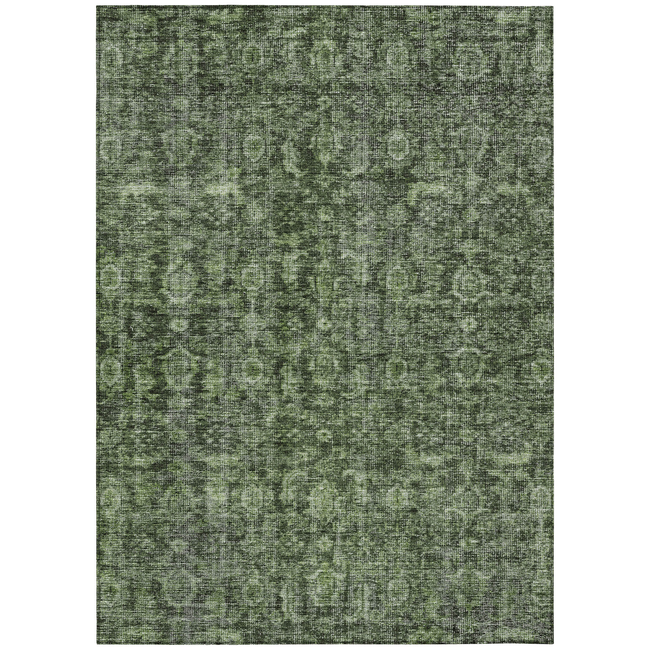 Addison Rugs Machine Washable Indoor/Outdoor Chantille ACN1145 Cactus ...