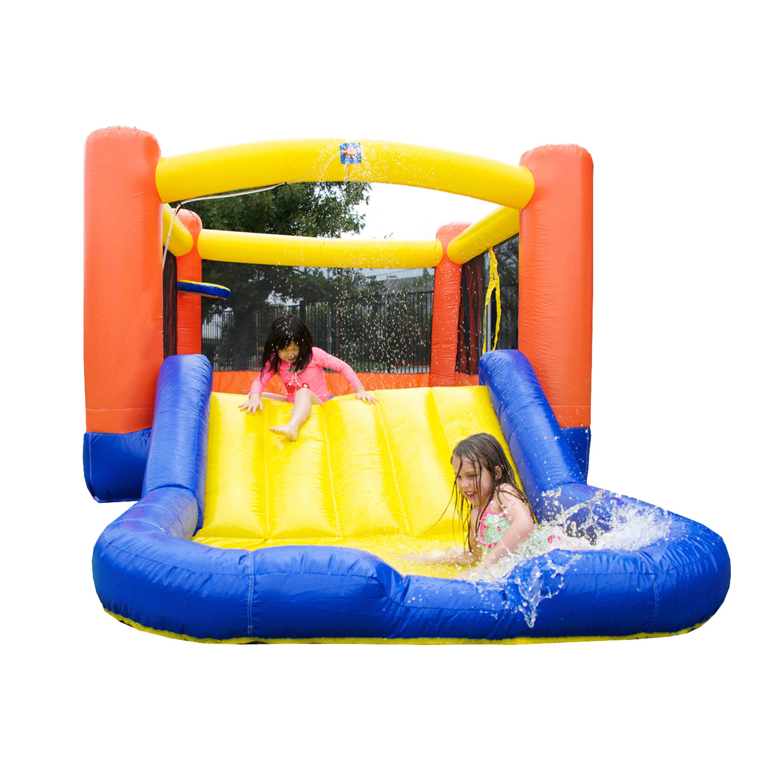 JumpOrange OJ Bounce House Water Slide with Pool for Kids (with Blower ...