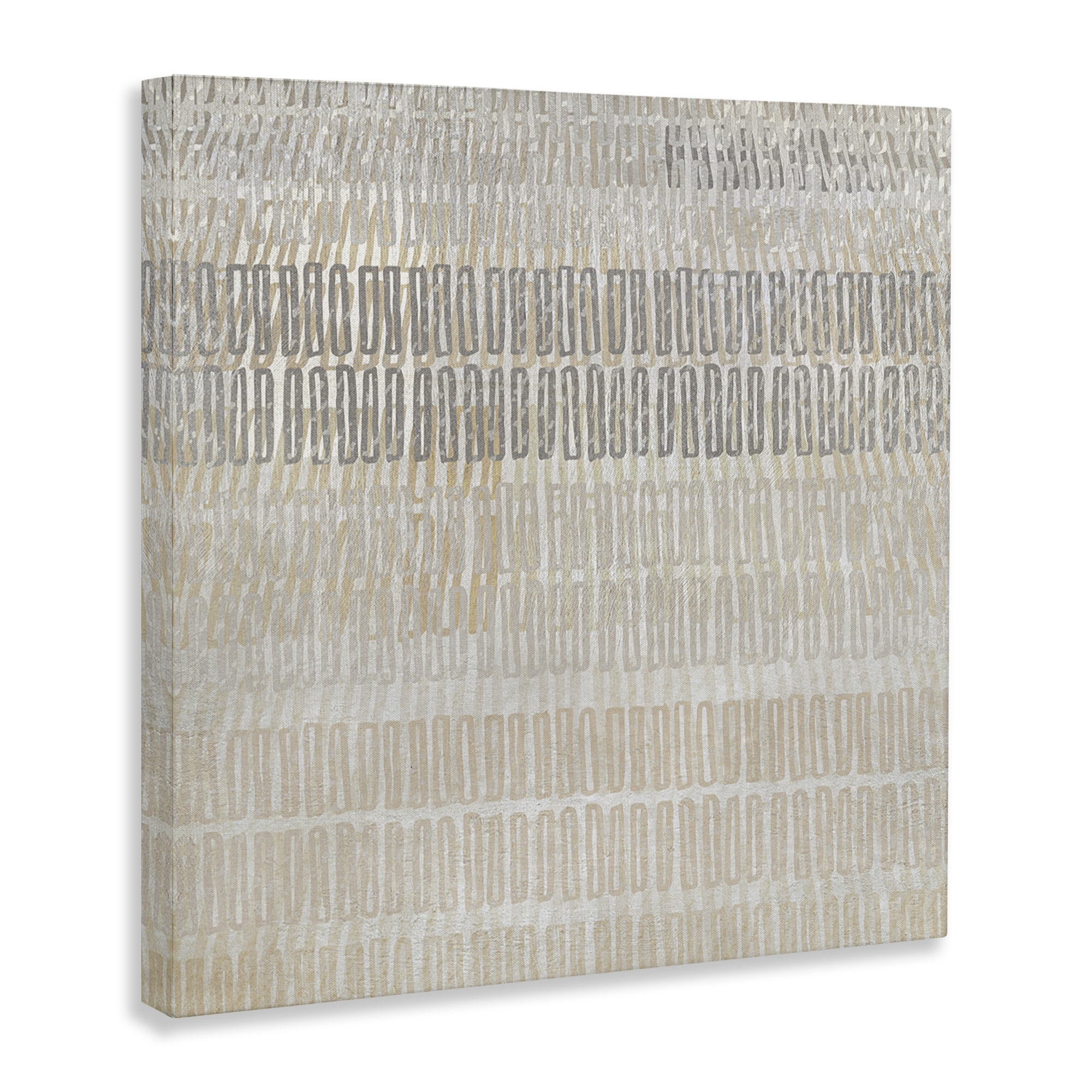 Wrought Studio™ Boho Layered Shapes Pattern Floater Canvas Wall Art by ...