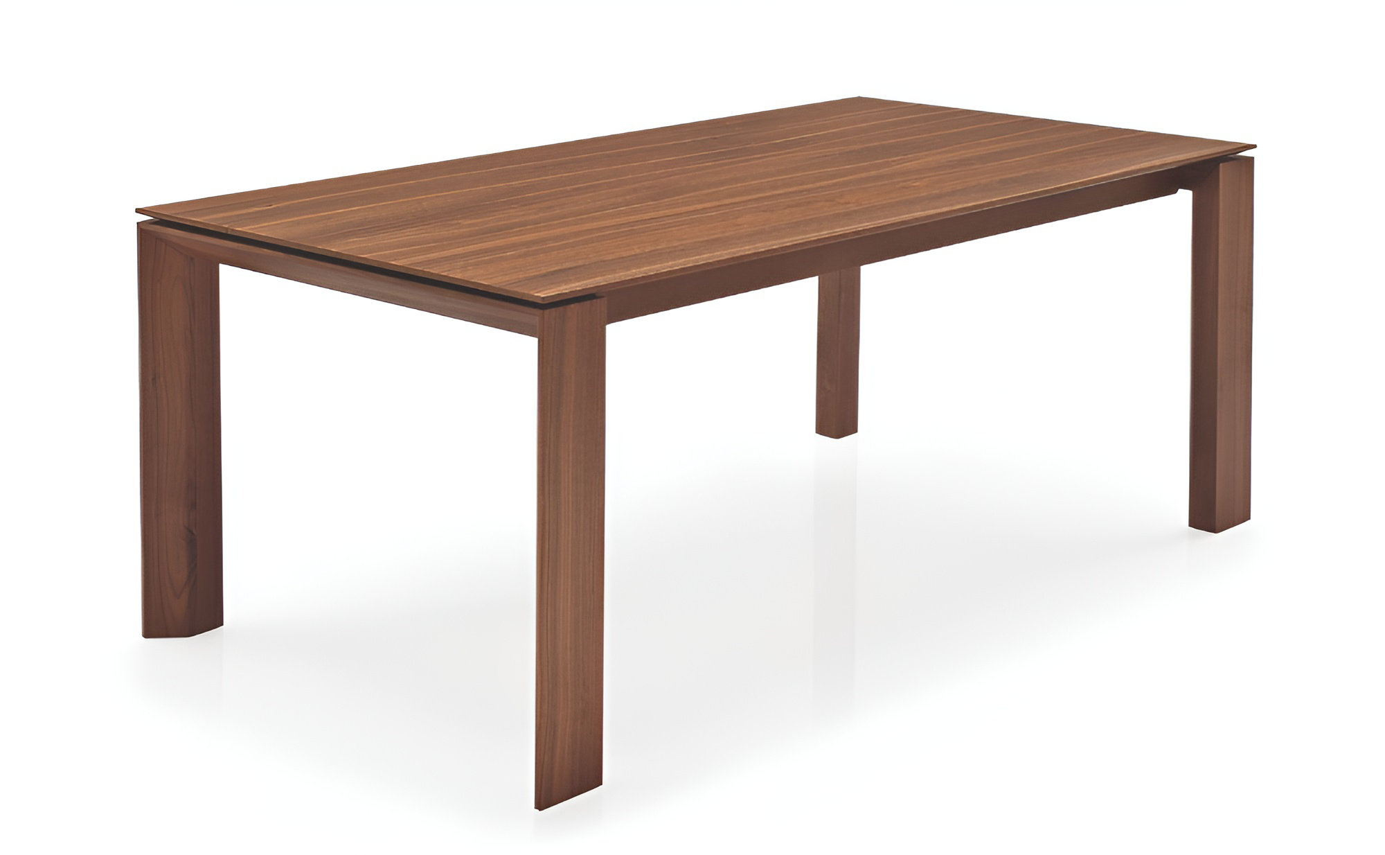 Calligaris Omnia Table with Extendable Rectangular Top and Wooden Legs ...