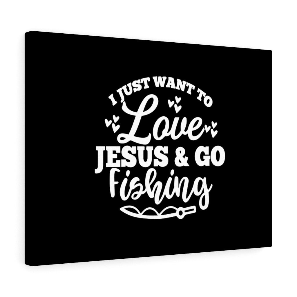 Trinx Love Jesus & Go Fishing Christian Wall Art Bible Verse Print ...