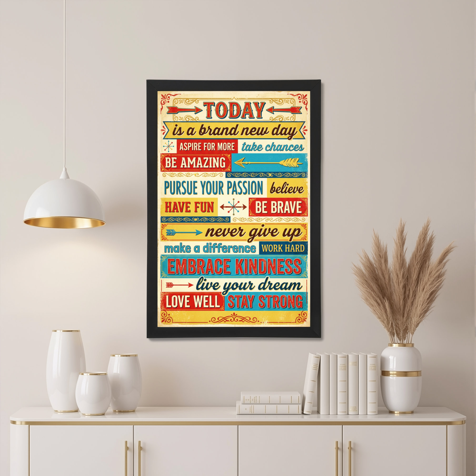 August Grove® Inspirational Quotes And Motivational Phrases Canvas ...