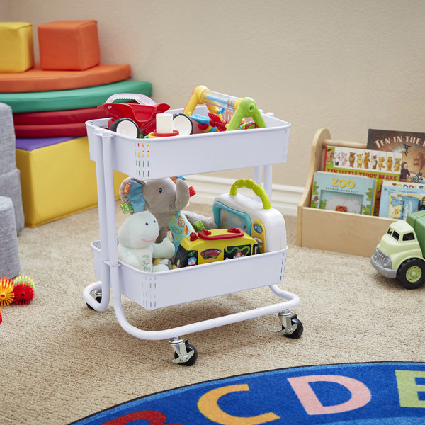 ECR4Kids 2-Tier Rolling Utility Cart, Multipurpose Storage & Reviews ...