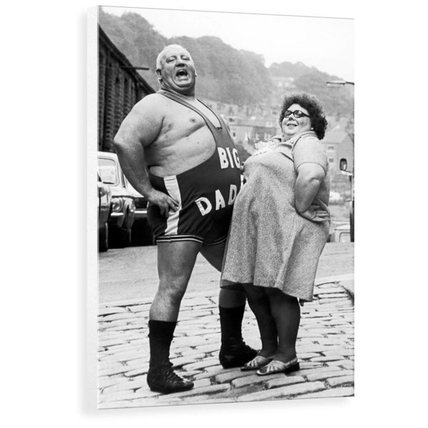 George Oliver Wrestling Shirley Crabtree by Dennis Hussey - Photograph ...