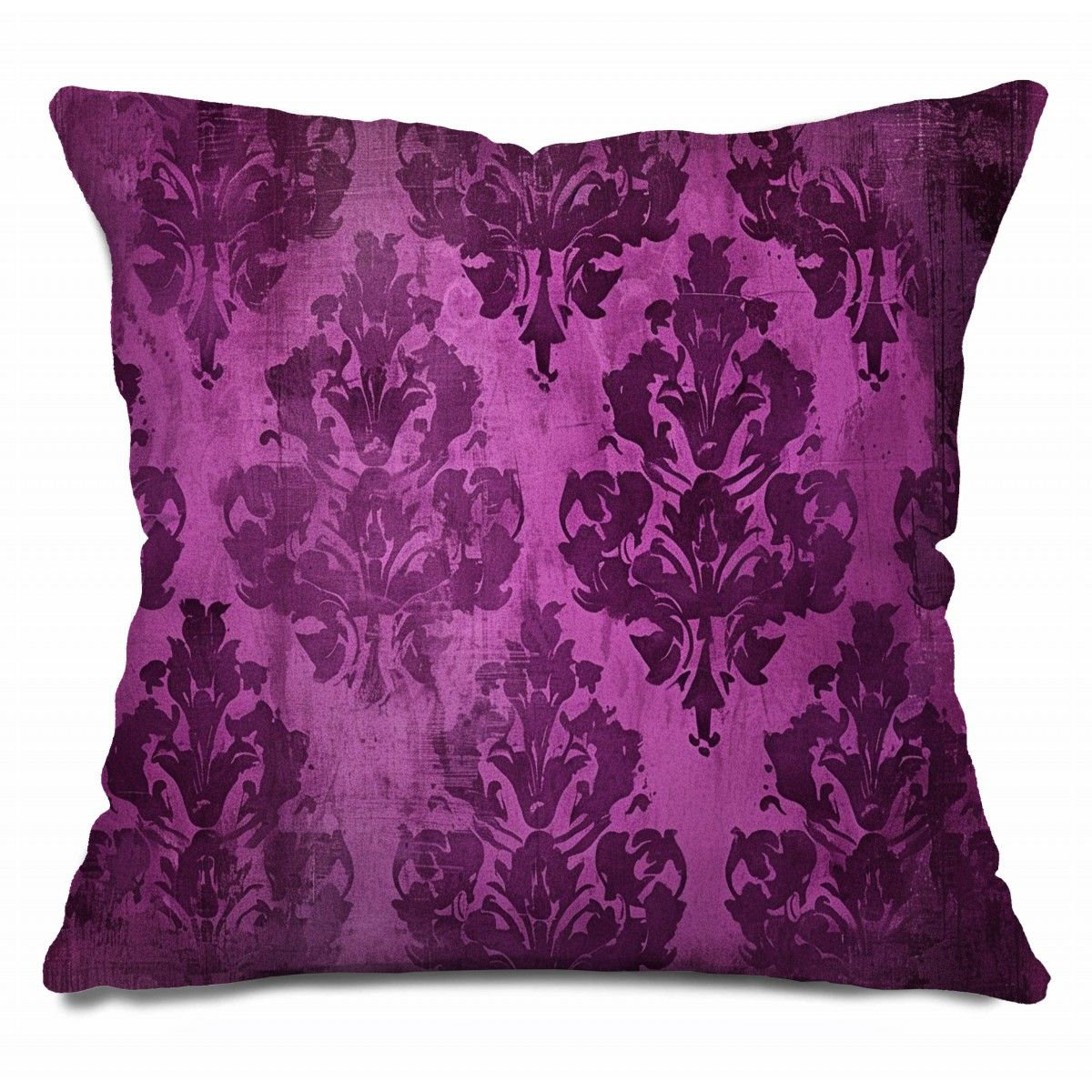 VisionDecor Damask Throw Pillow, Classic Cotton Twill Pillows | Wayfair