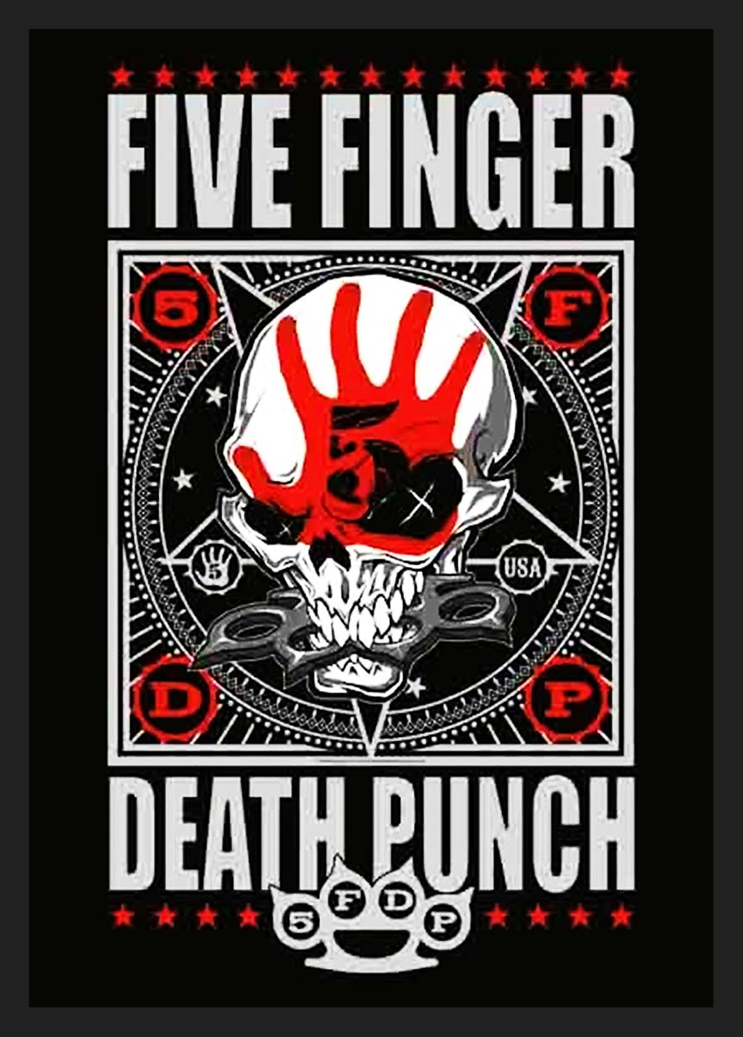 Latitude Run® " Five Finger Death Punch Red Hand Skull " - Wayfair Canada