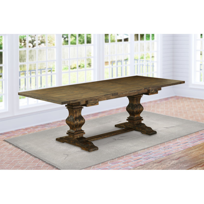 Greyleigh™ Reign Removable Leaf Solid Wood Dining Table & Reviews | Wayfair