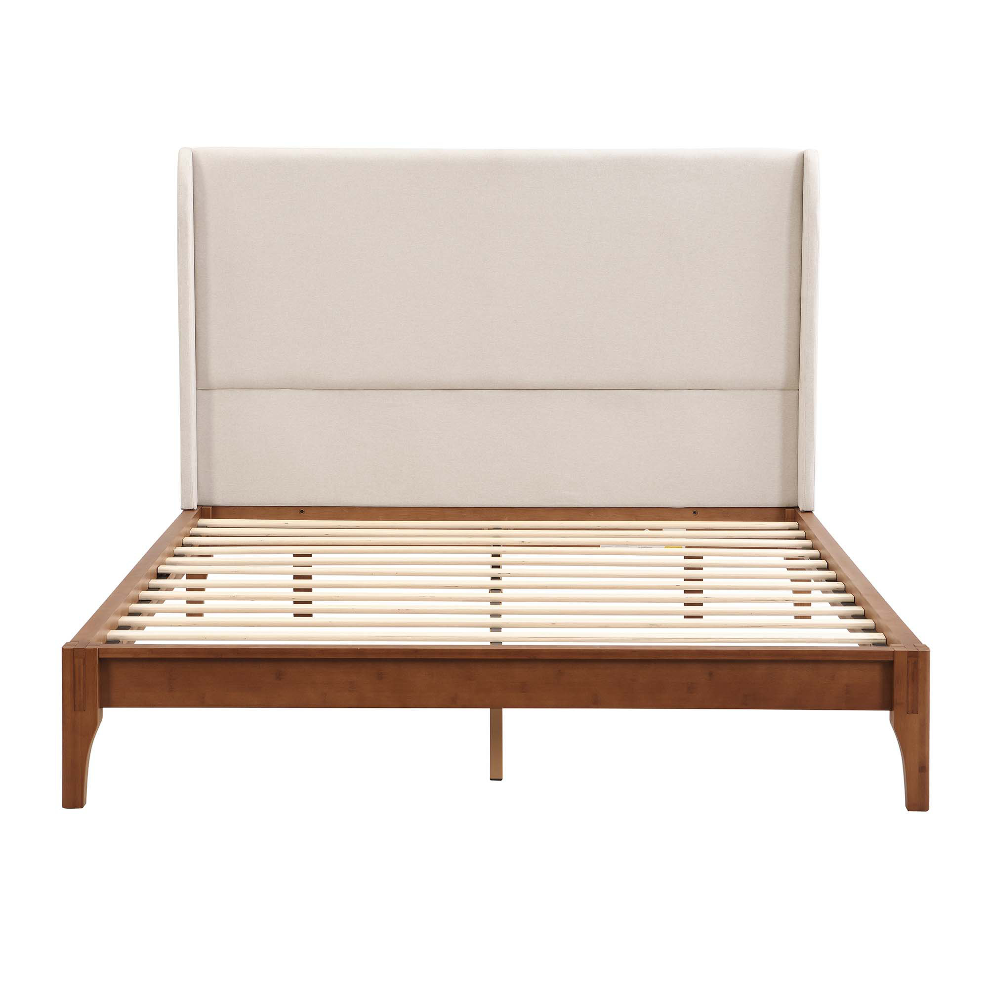 Latitude Run® Solid Dry Bamboo Wood 12 Inch Platform Bed, With 48 ...