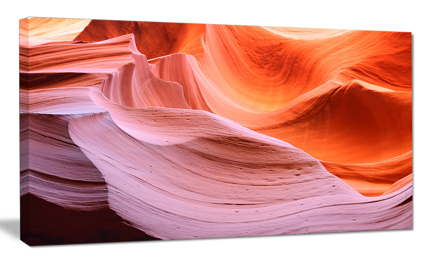 Design Art Color Layers in Antelope Canyon - Wrapped Canvas Graphic Art ...