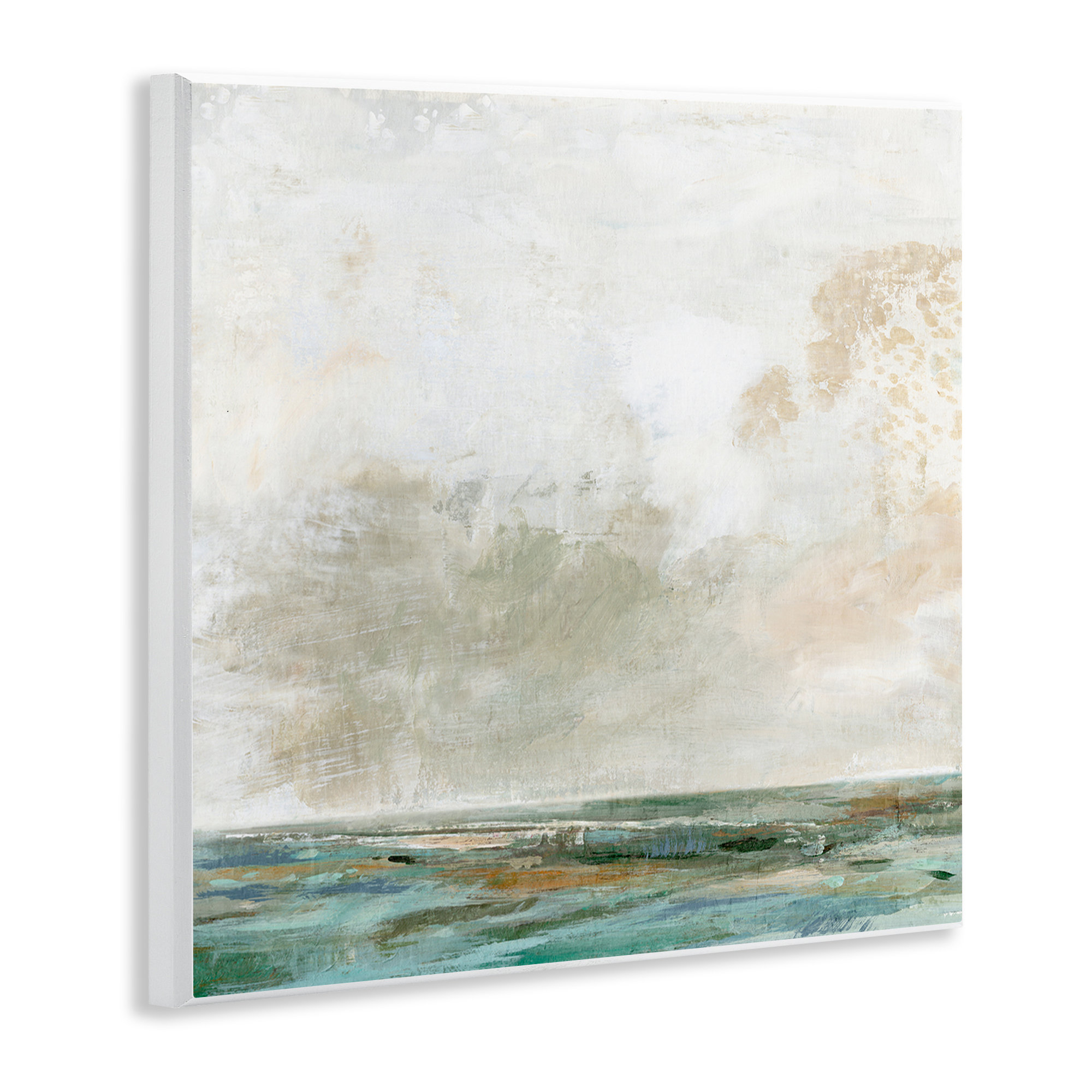 Breakwater Bay Rustic Seascape Neutrals Wall Plaque Art by Suzanne ...