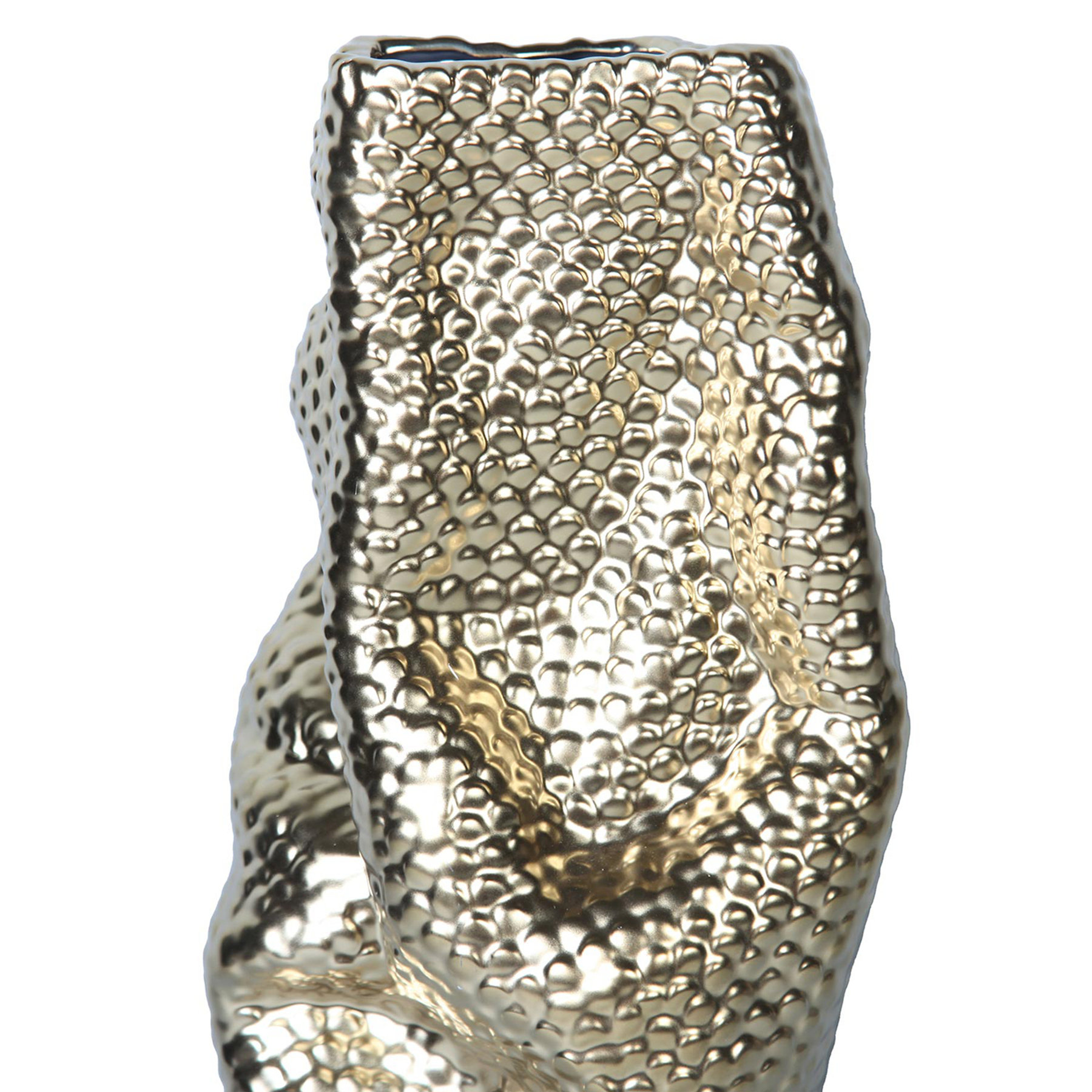 Mercer41 Modern and Elegant Ceramic Vase with Gold Texture | Wayfair