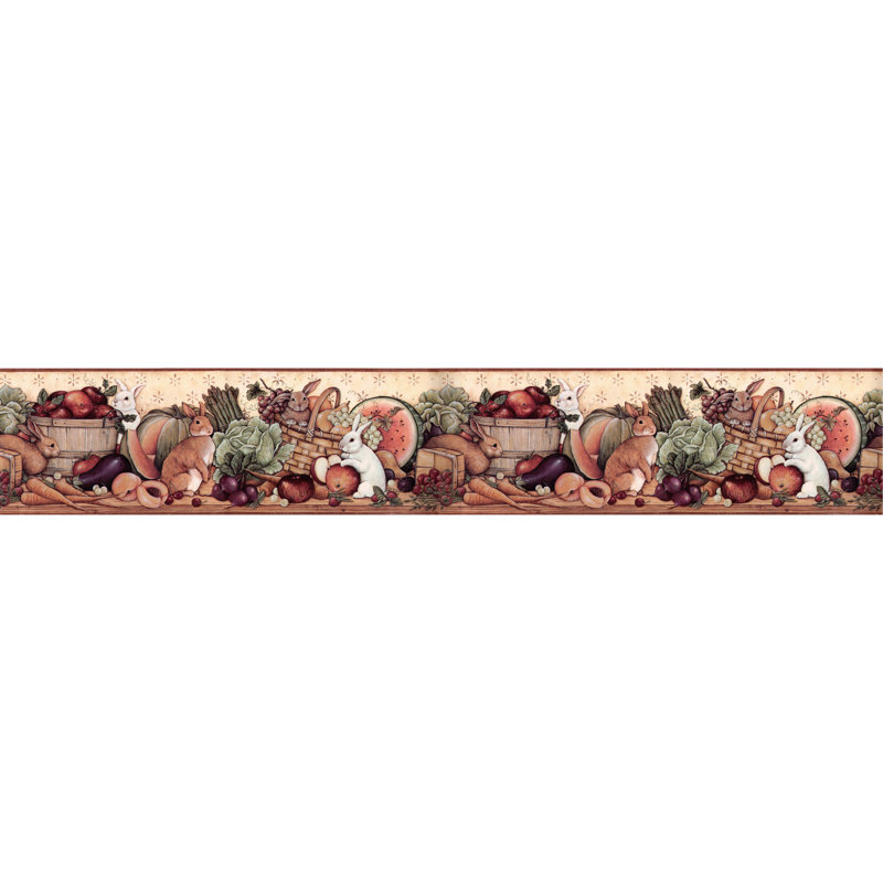 August Grove® Avemaria Rustic Farmhouse Kitchen Harvest Border | Wayfair