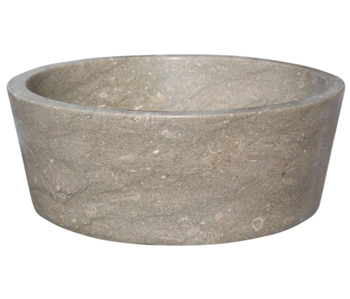 TashMart Stone Handmade Circular Vessel Bathroom Sink | Wayfair
