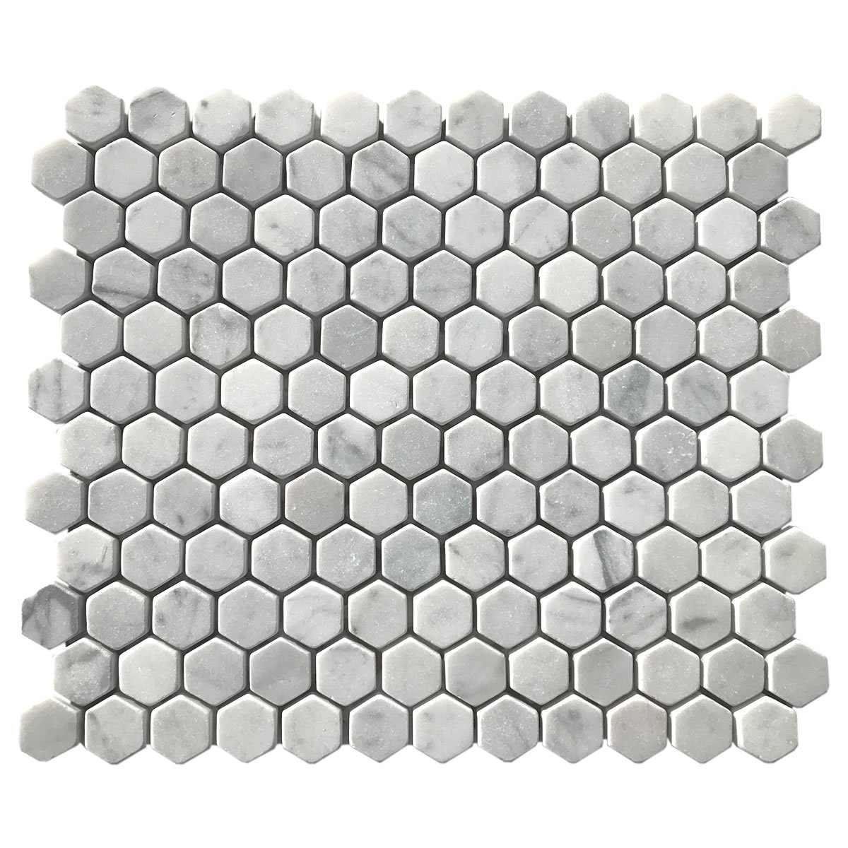 Patara Stone Carrara 1" x 1" Marble Honeycomb Mosaic Wall Tile | Perigold