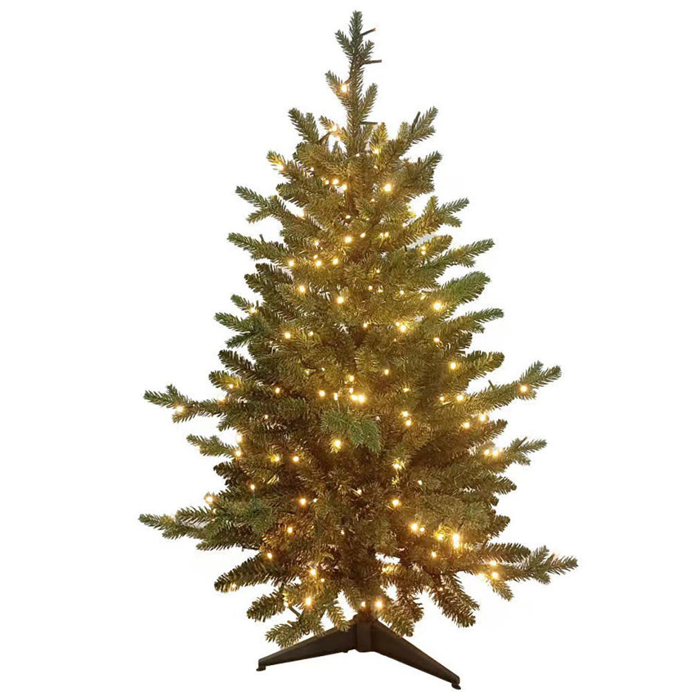 Kurt Adler 3-Foot Pre-lit Warm White LED Noble Fir Tree | Wayfair
