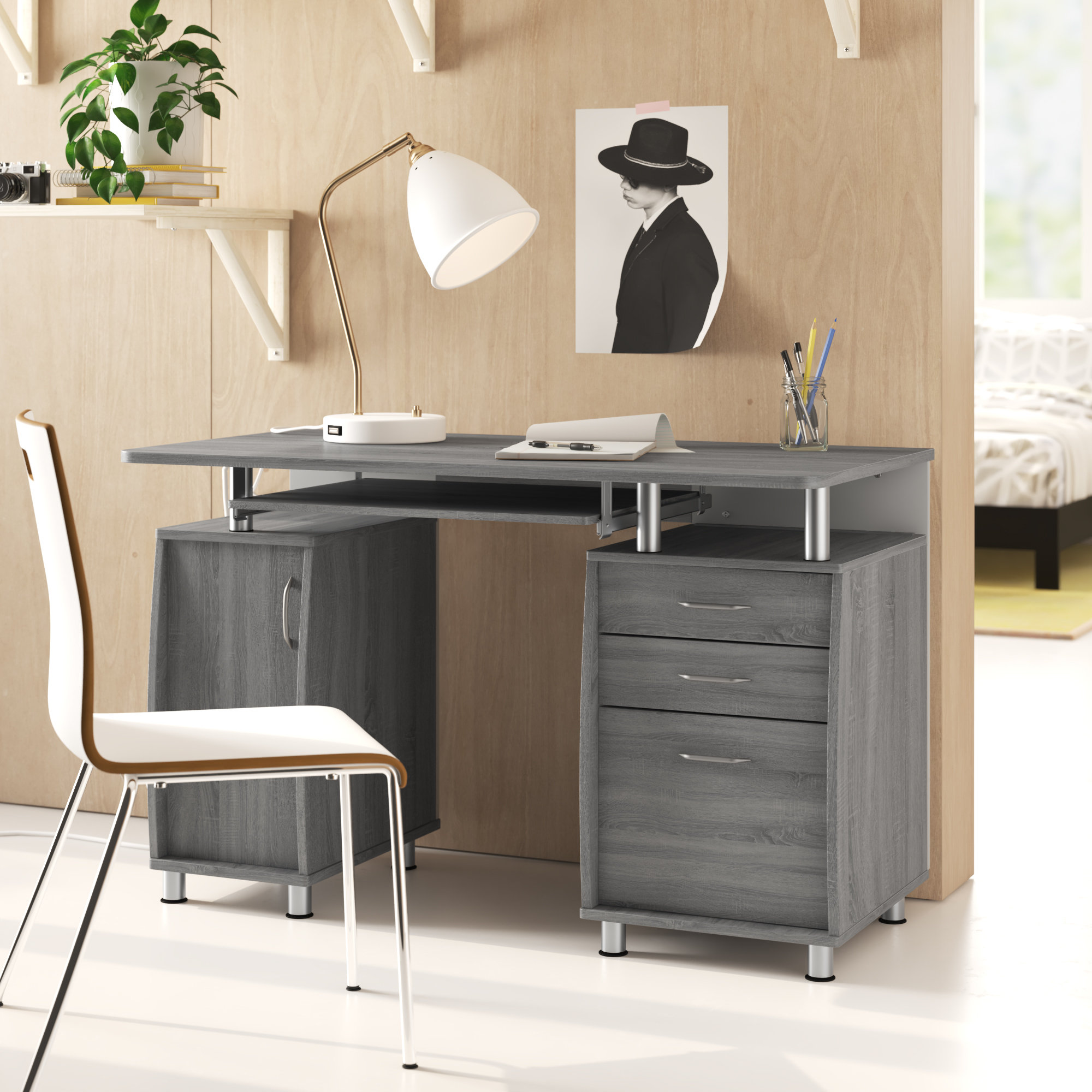 Zipcode Design™ Harris Desk & Reviews | Wayfair