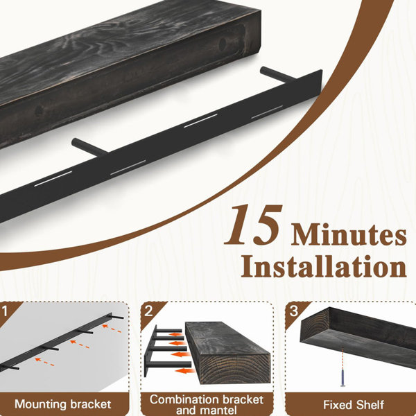 floating shelf brackets menards