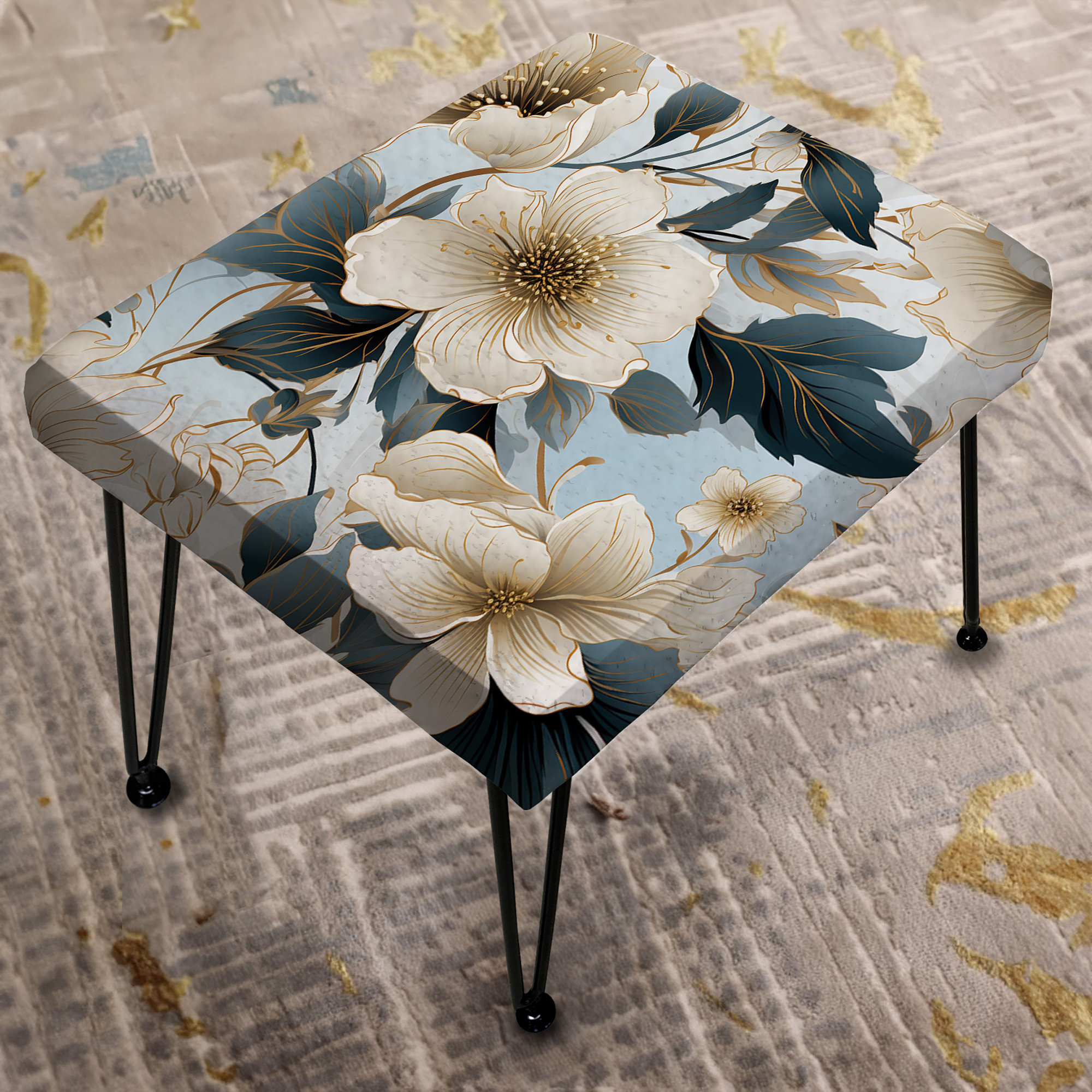 Design Art Contemporary Floral Elegance Cottage Collage II - Floral ...