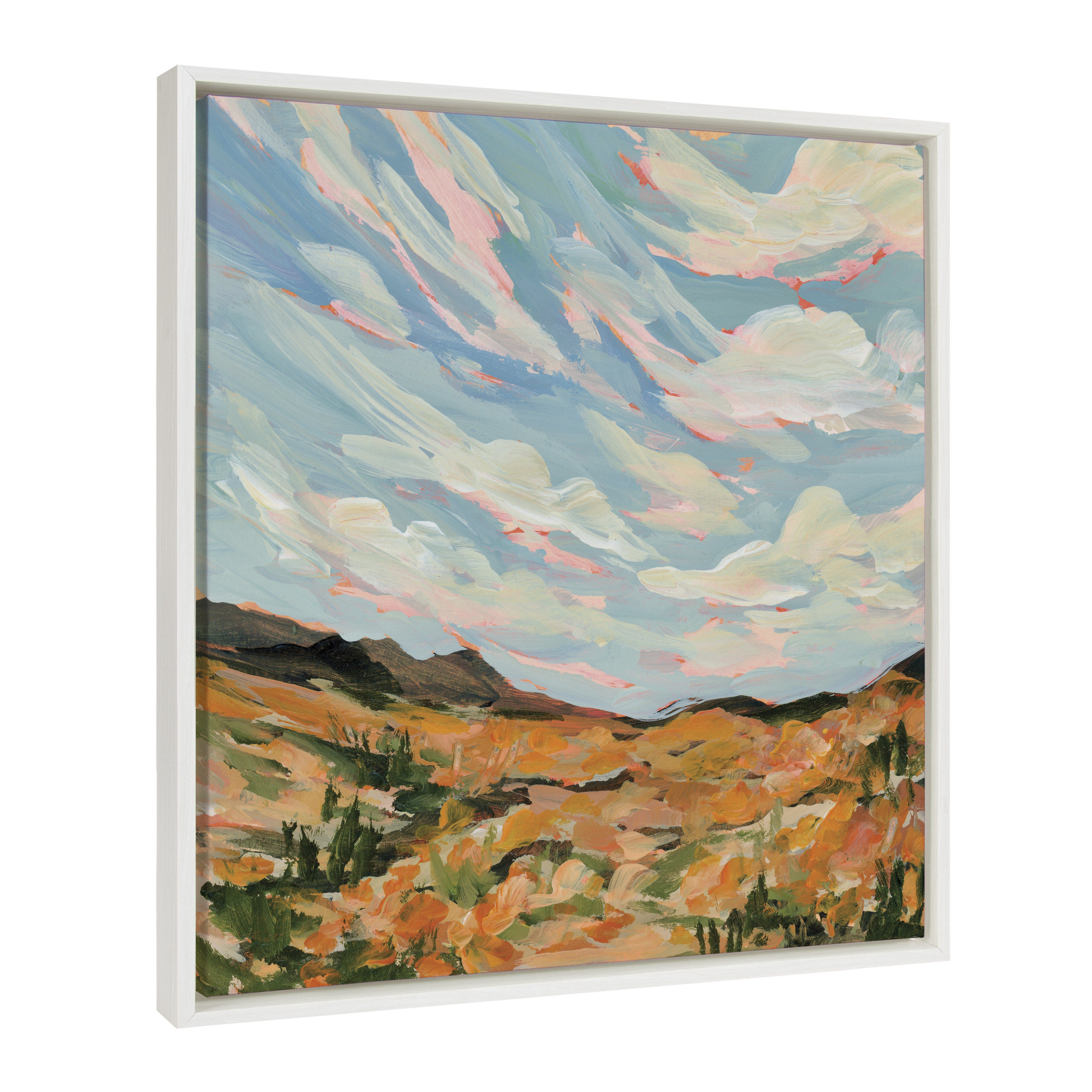 Loon Peak® Sylvie California Framed Canvas By Emily Kenney 22X22 White ...