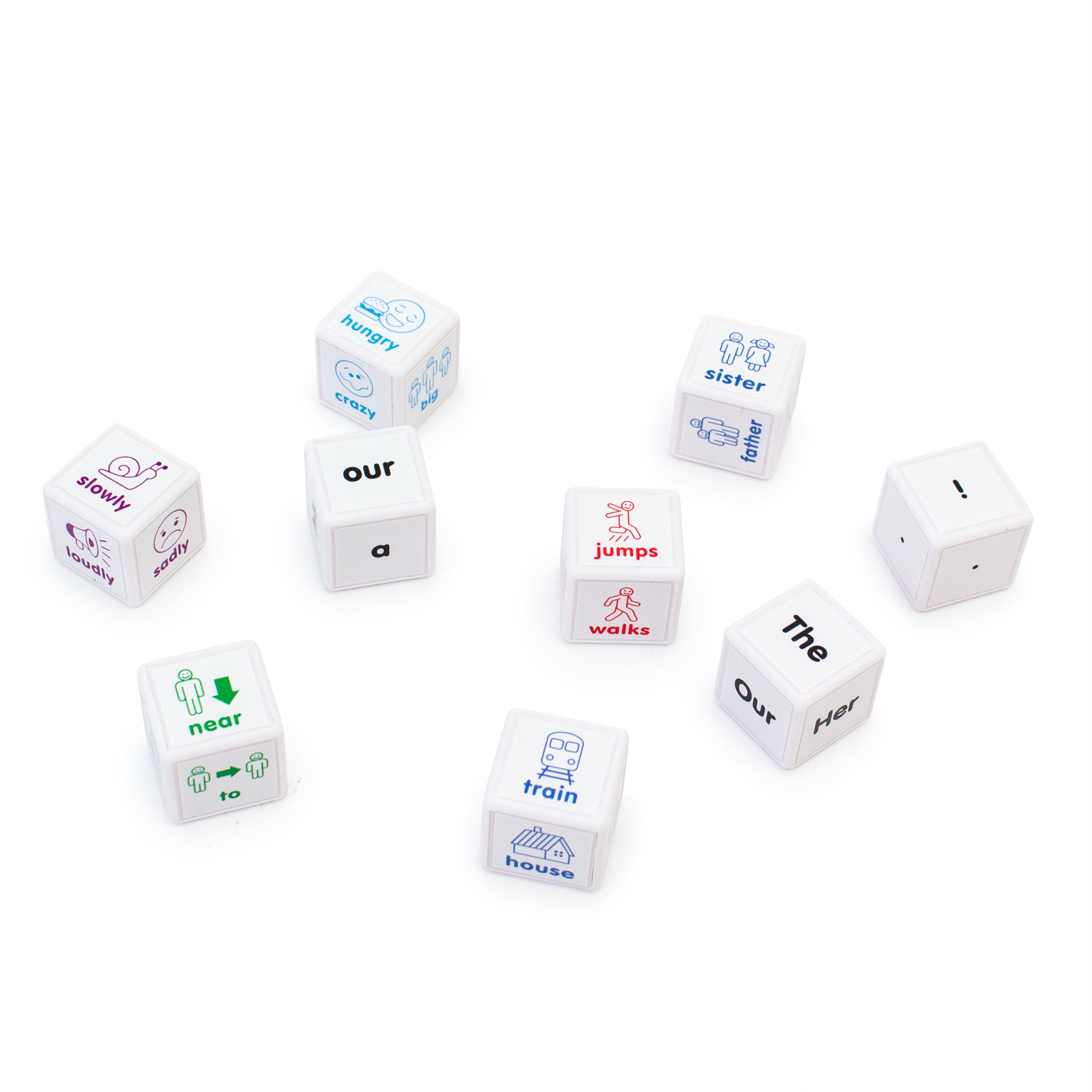 Junior Learning Sentences Cubes Educational Learning Set - Nine Cubes ...