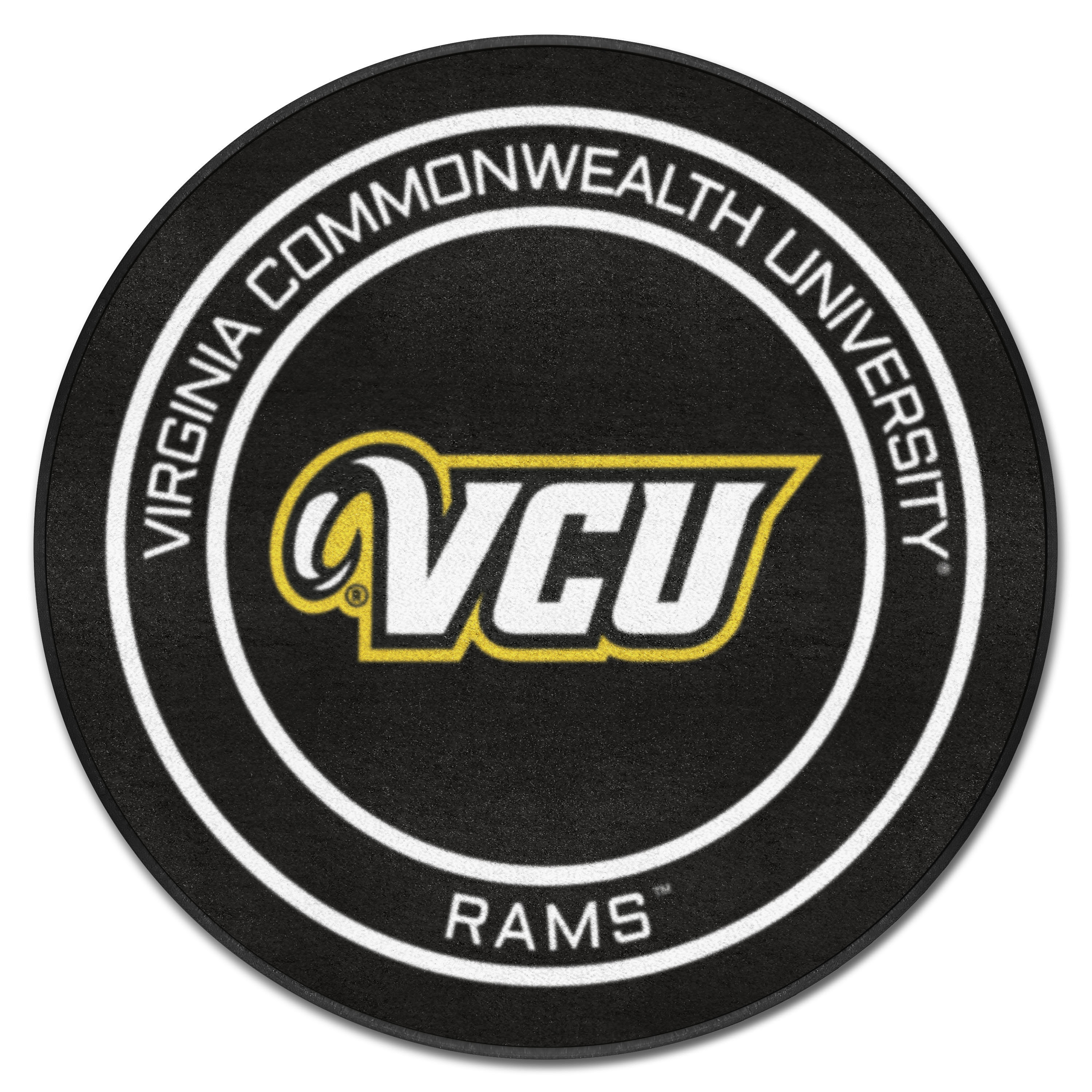 FANMATS VCU_VCU Hockey Puck Rug - 27In. Diameter | Wayfair