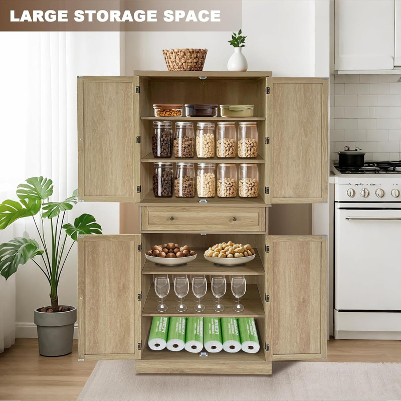Lark Manor™ 72 Inches Height Kitchen Pantry Storage Cabinet | Wayfair