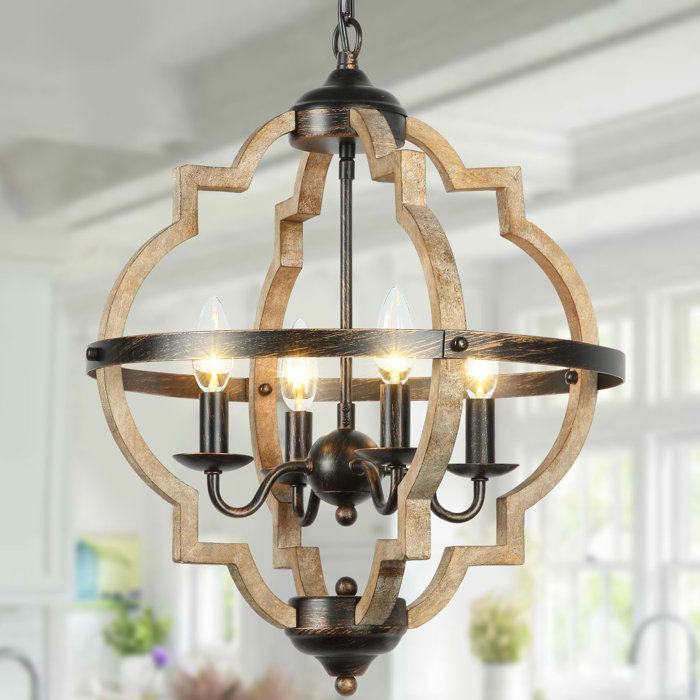 Ophelia & Co. Pollak 6 - Light Dimmable Lantern Geometric Chandelier ...