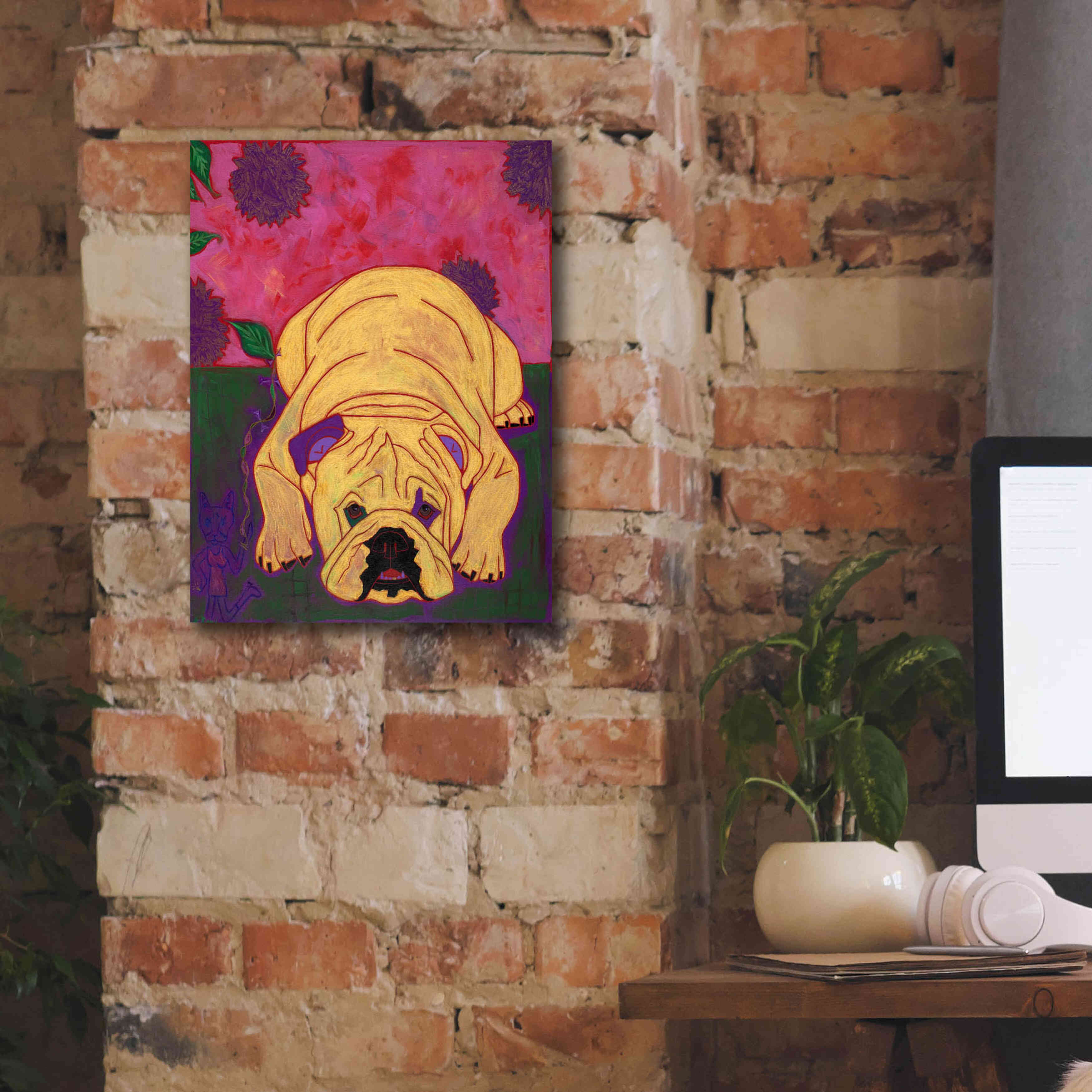 Epic Graffiti ''Lounge Lizard'' By Angela Bond Giclee Canvas Wall Art ...