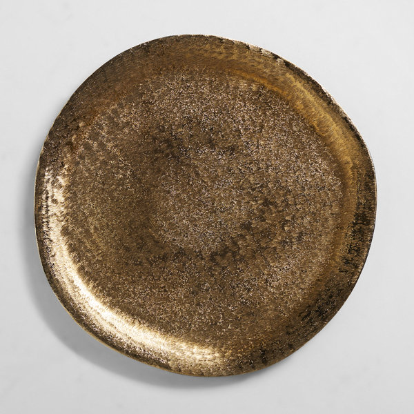 RE/FINE™ Zadia Brushed Metal Charger Plate & Reviews | Wayfair