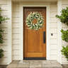 Primrue White Daisy Wreath Spring Summer Wreath Fake Silk Floral Wreath ...