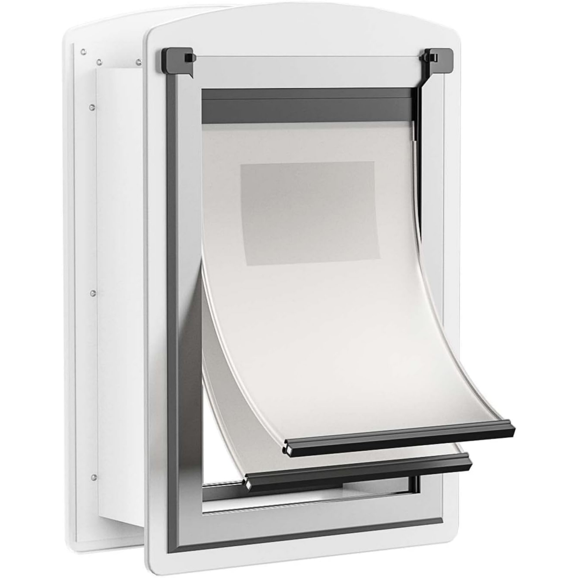 CHAIREZ Steel Frame Pet Door For Wall Mount With Telescoping Tunnel ...