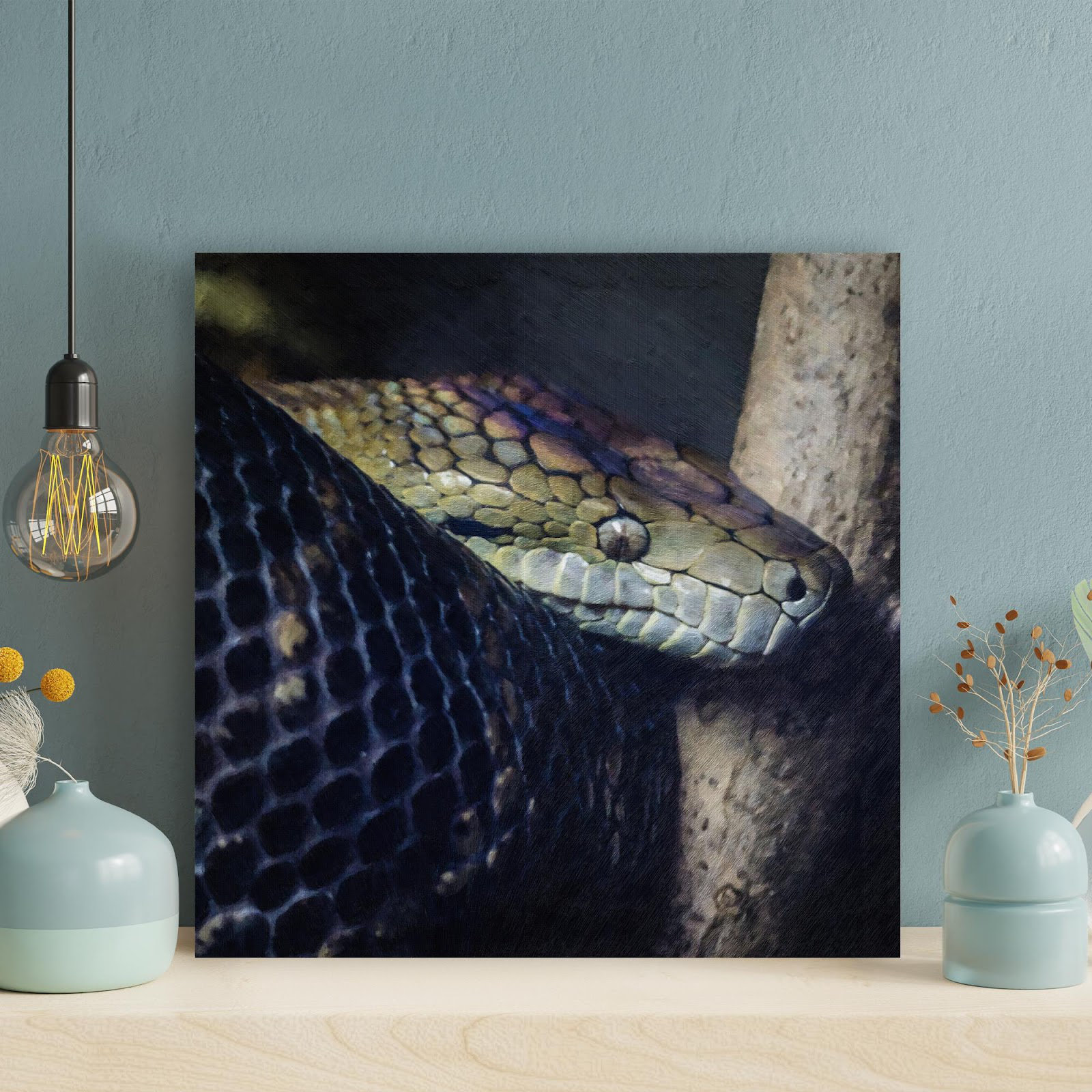 Latitude Run® " Head Of A Snake " Painting Print - Wayfair Canada