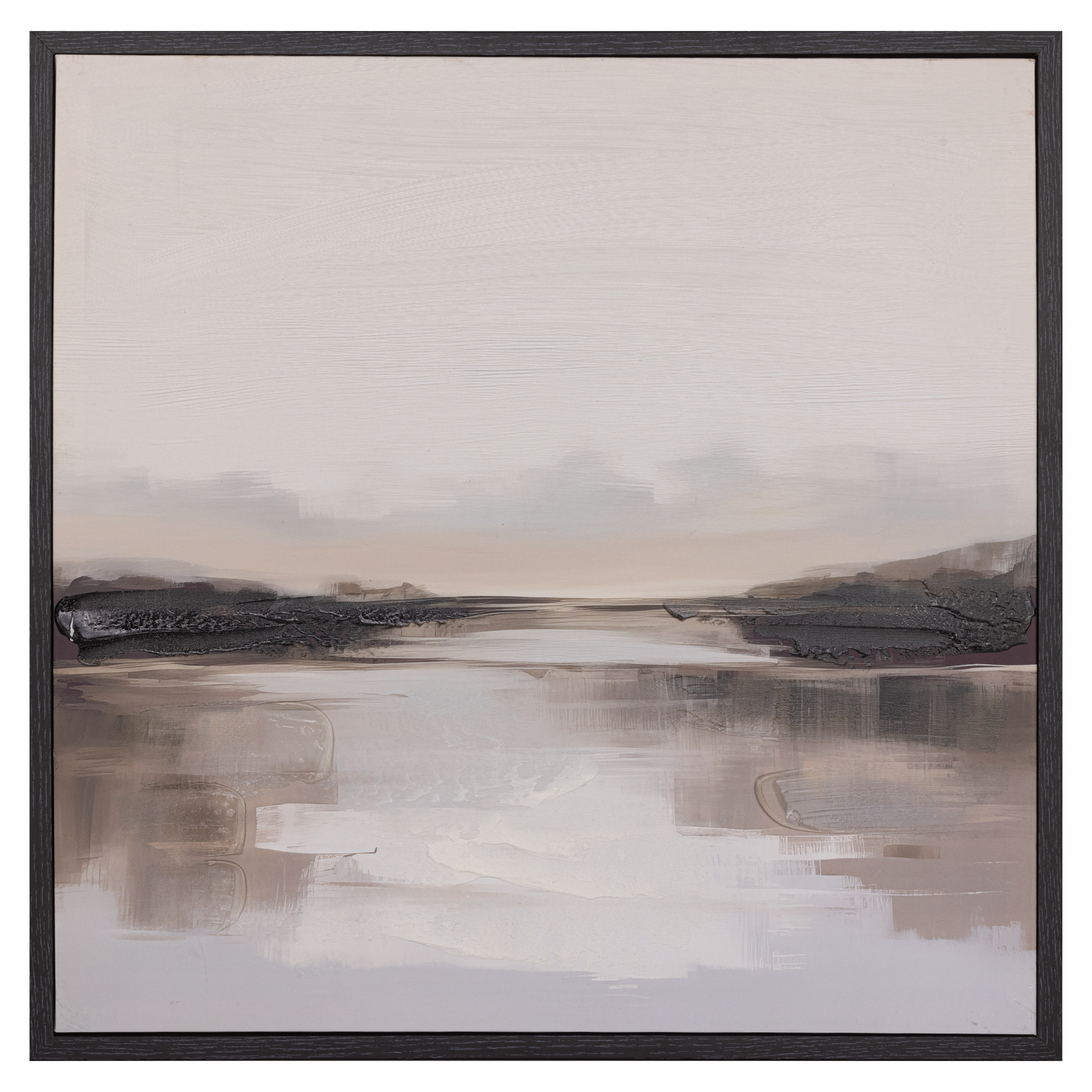 Wrought Studio™ Gallery Solutions 24X24 Framed Abstract Prairie Canvas ...