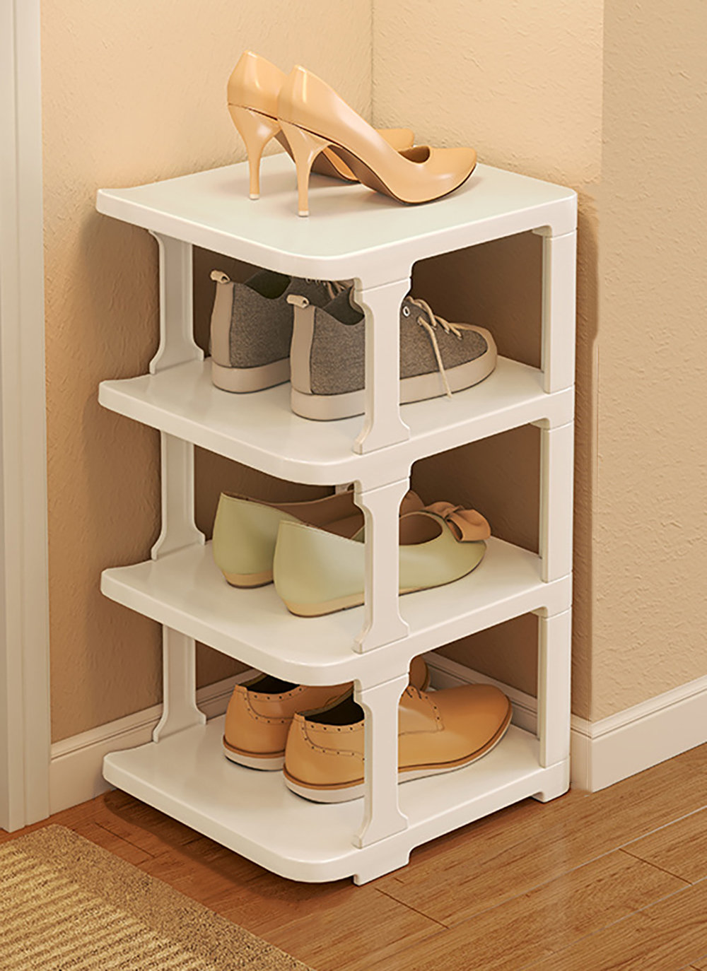Rebrilliant Shoe Rack, Vertical Shoe Rack For Small Spaces - Wayfair Canada