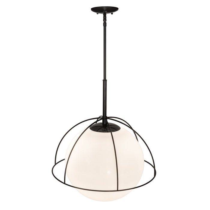 Brayden Studio® Thomasina 1 - Light Black Single Pendant | Wayfair