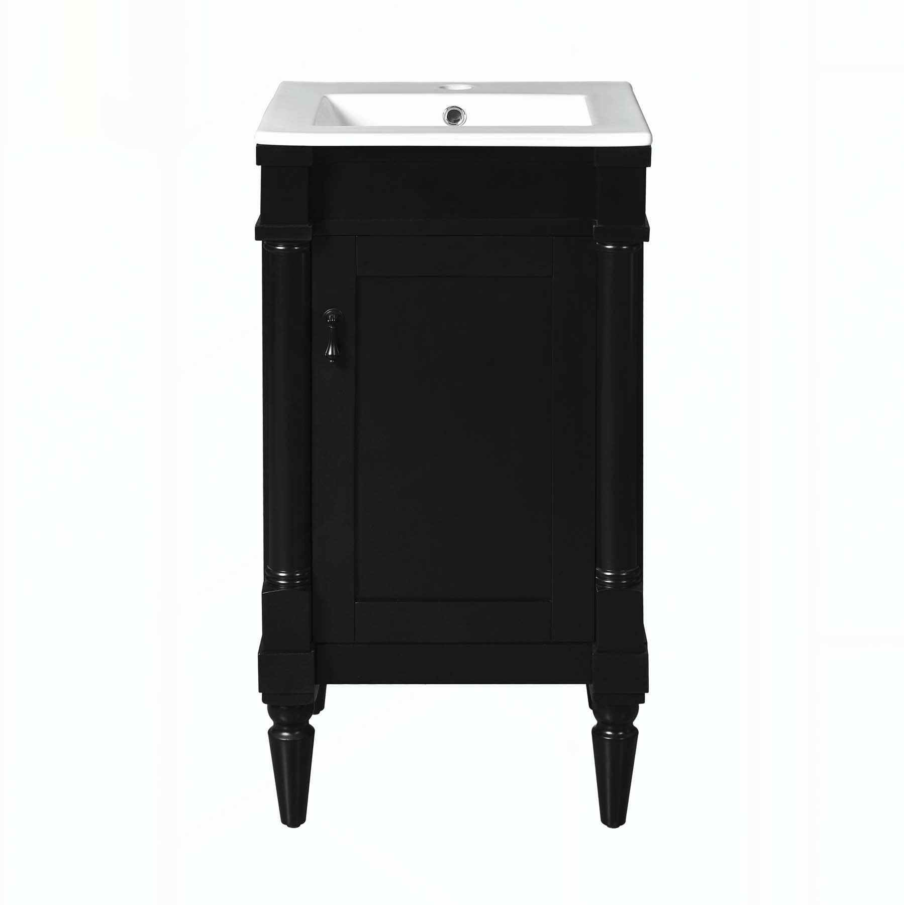 R&M Furniture Compact and Stylish Bathroom Vanity with Adjustable Shelf ...