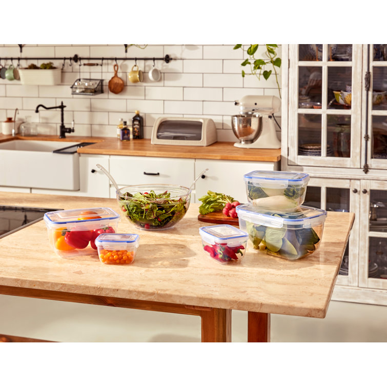 Superio Plastic Food Storage Container, Set Of 4, Airtight Lid With ...