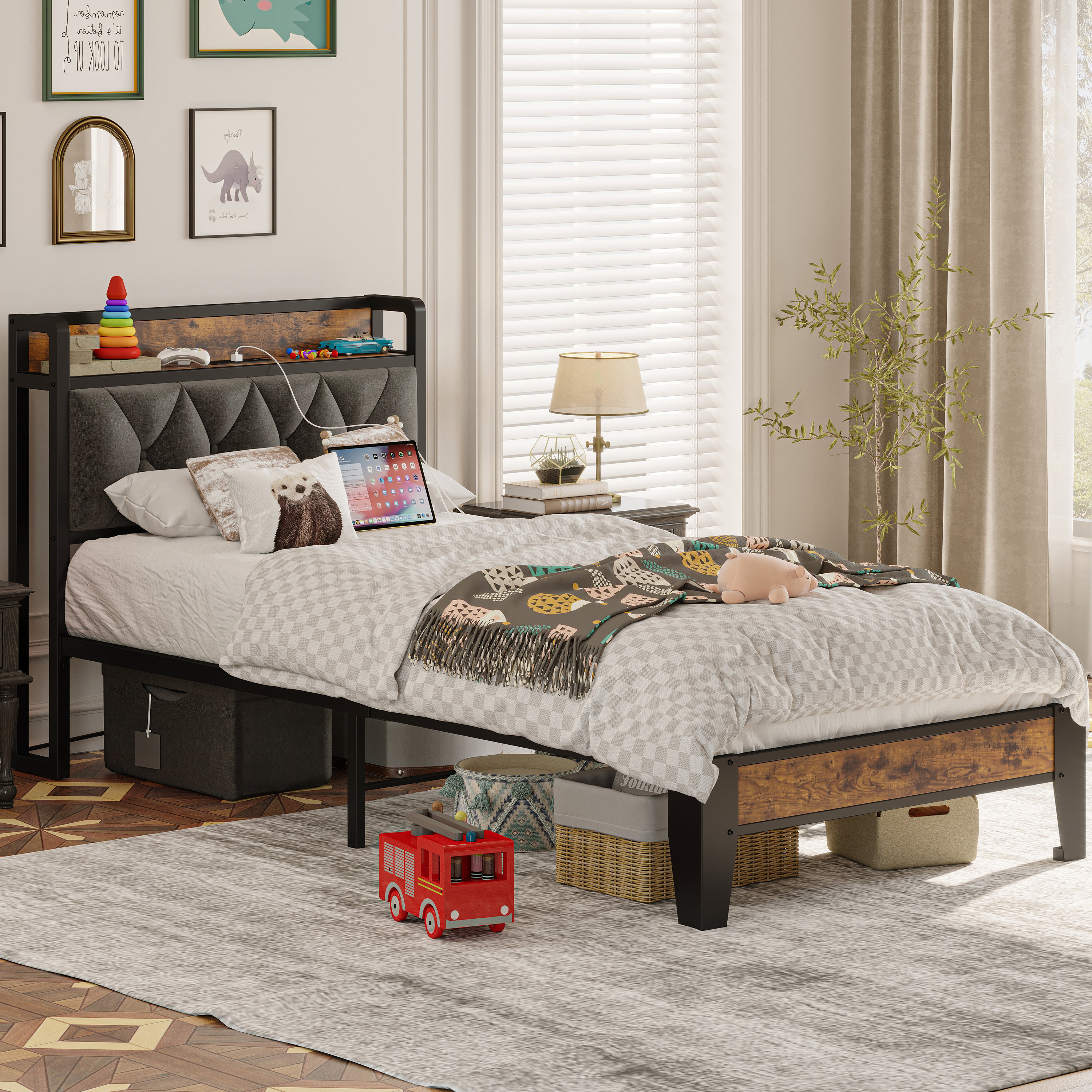 Williston Forge Havin Metal Bed & Reviews | Wayfair