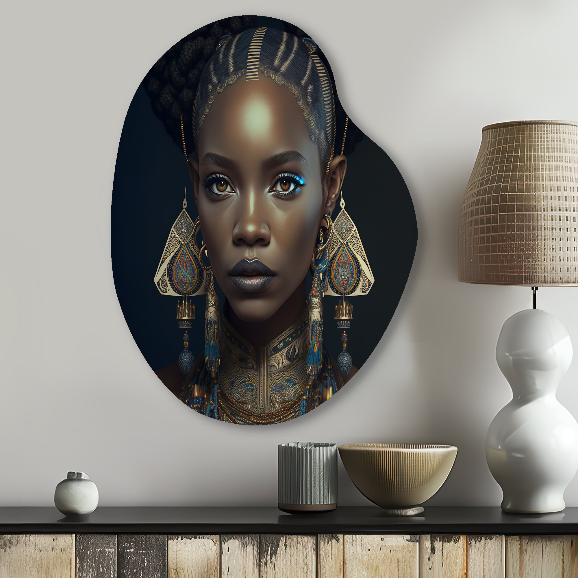 Dakota Fields Tribal African Woman IV - African American Pear Shape ...