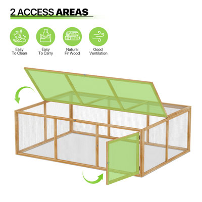 Tucker Murphy Pet™ Ruppe Wooden Chicken Coop Cage Henhouse Small Animal ...