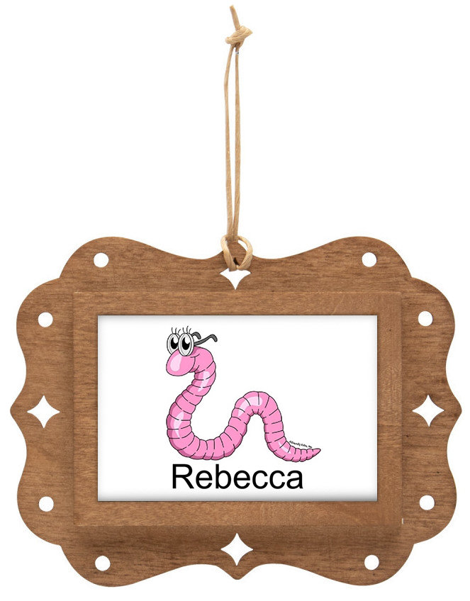 Printed Perfection Personalized Bookworm - Female Laser Cut, Wooden ...